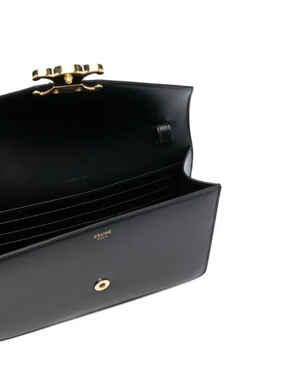 Celine Margo Leather Wallet On Chain