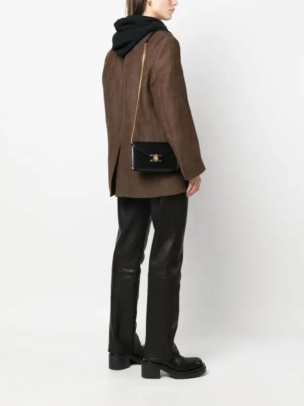 Celine Margo Leather Wallet On Chain
