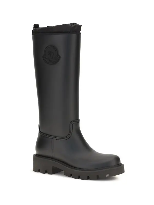 Moncler Waterproof Knee-high Kickstream Boots - Black