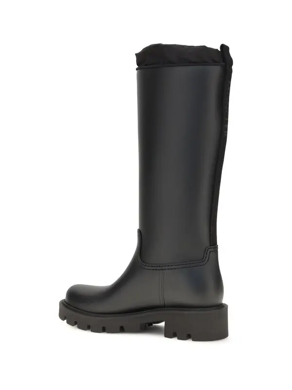 Moncler Waterproof Knee-high Kickstream Boots - Black
