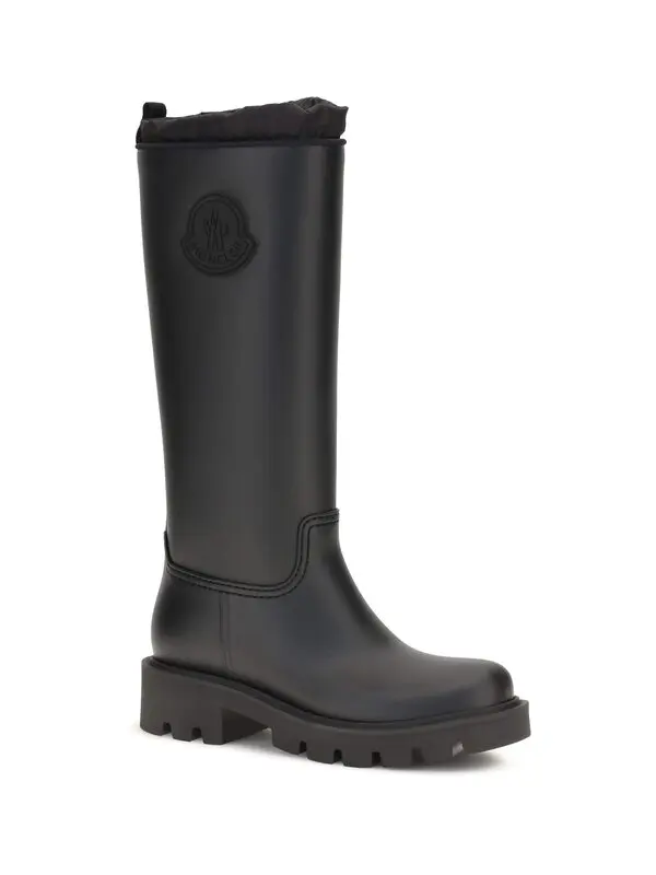 Moncler Waterproof Knee-high Boots - Black