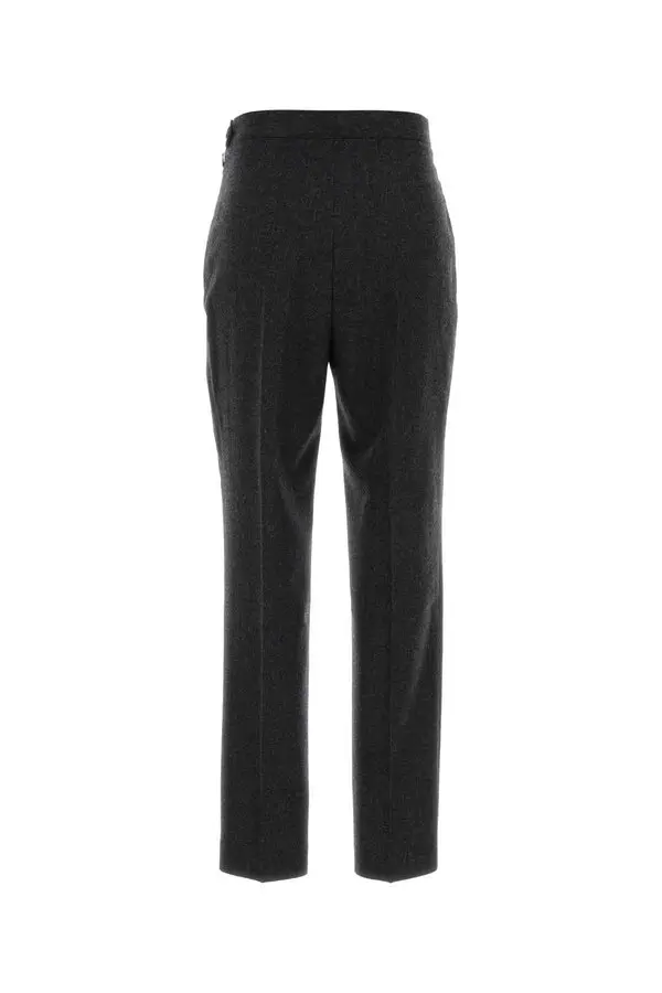 JIL SANDER Dark Grey Wool Pant