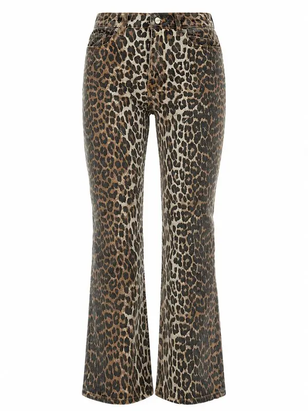 GANNI Jeans Animalier - Multicolor