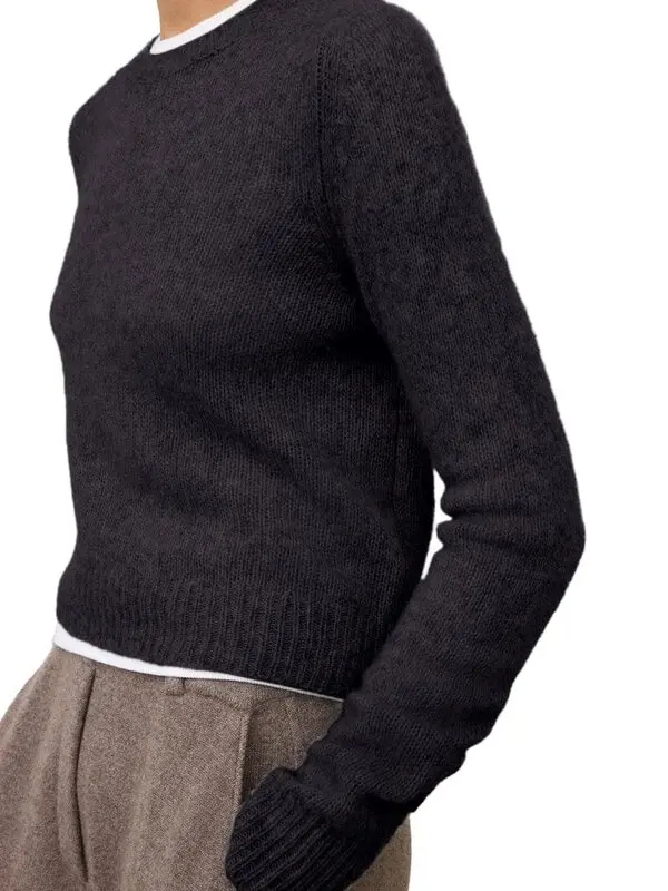 LISA YANG Solene Silk Cashmere Sweater - Black