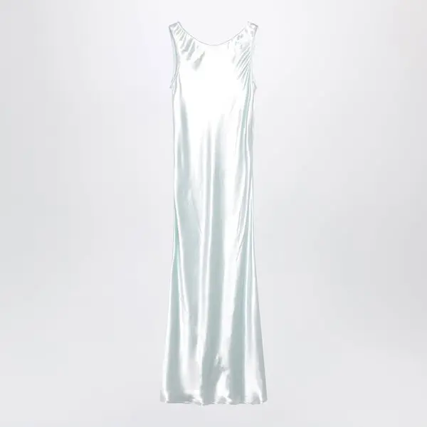 Miu Miu Chlorophyll-colored Shiny Viscose Dress