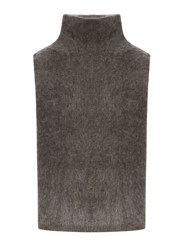 LISA YANG Aisla Wool Cashmere Vest - Brown