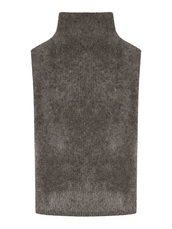 LISA YANG Aisla Wool Cashmere Vest - Brown