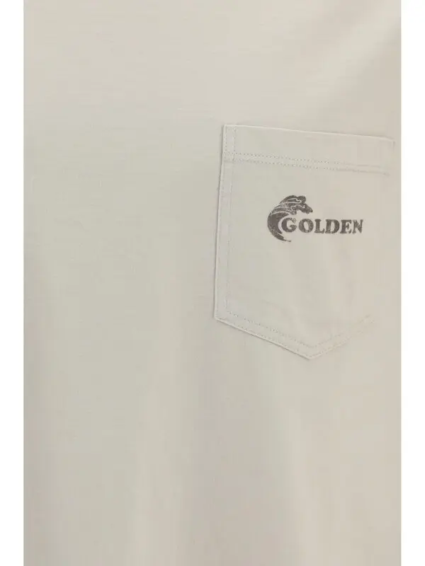 GOLDEN GOOSE Asymmetric Print Sweatshirt - Cream