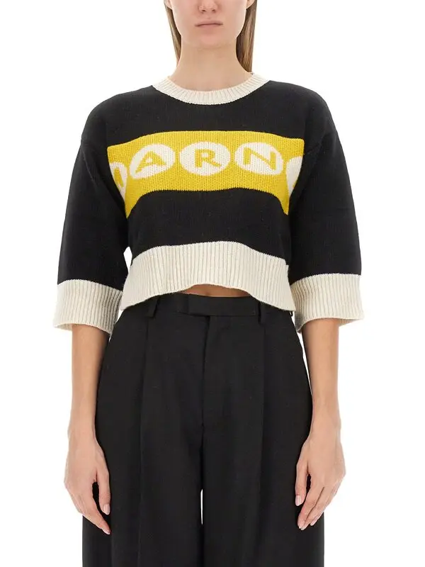 Marni Logo Virgin Wool Jersey