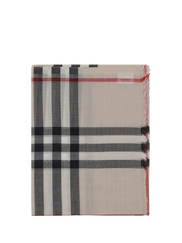 Burberry Silk And Wool Scarf