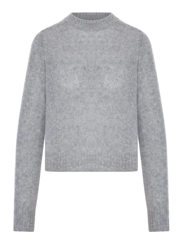 LISA YANG Solene Silk Cashmere Sweater - Gray