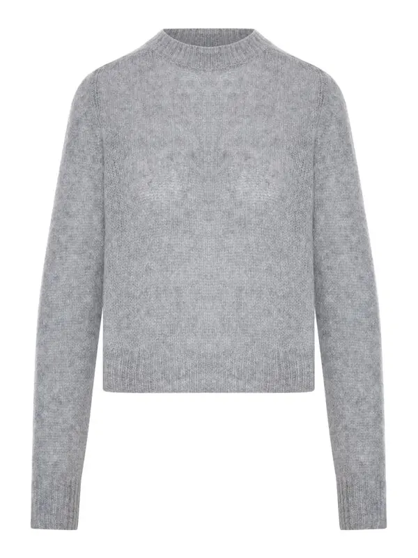 LISA YANG Solene Silk Cashmere Sweater - Gray