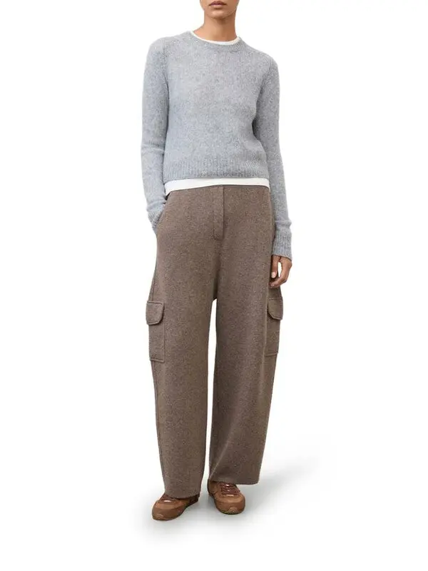 LISA YANG Solene Silk Cashmere Sweater - Gray