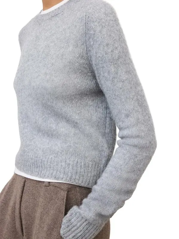 LISA YANG Solene Silk Cashmere Sweater - Gray