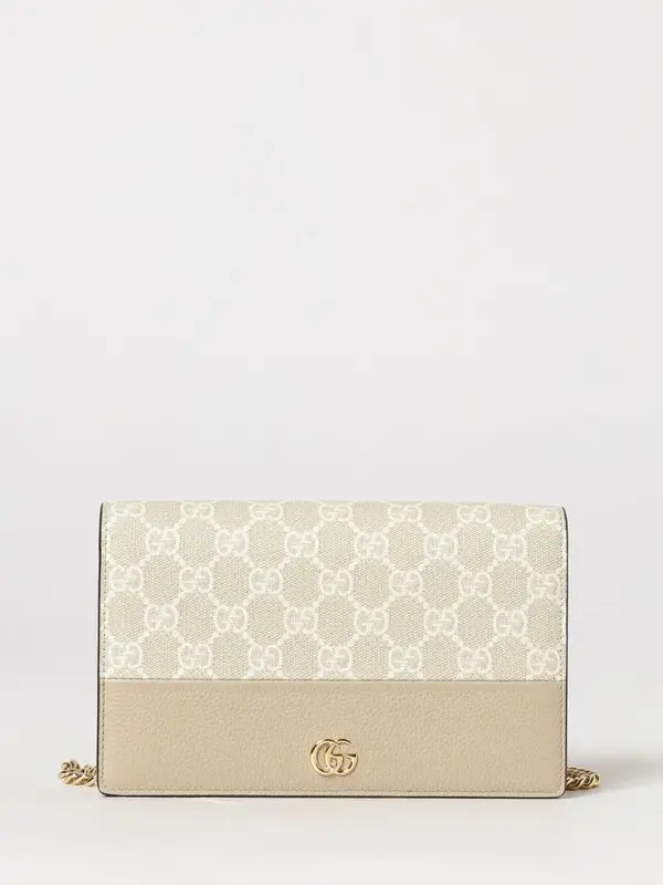 Gucci Calf Skin Shoulder Bag - Cream