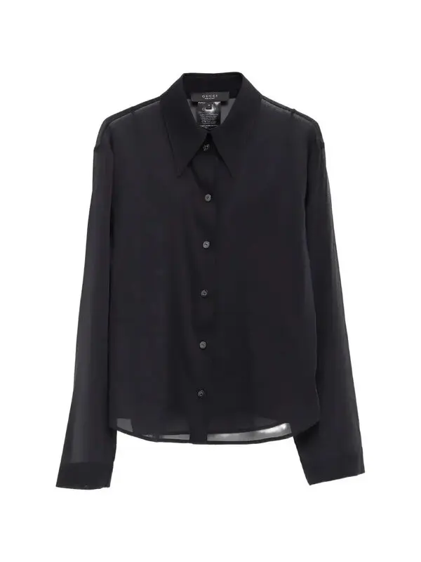 Gucci Stretch Silk Chiffon Shirt - Multicolor