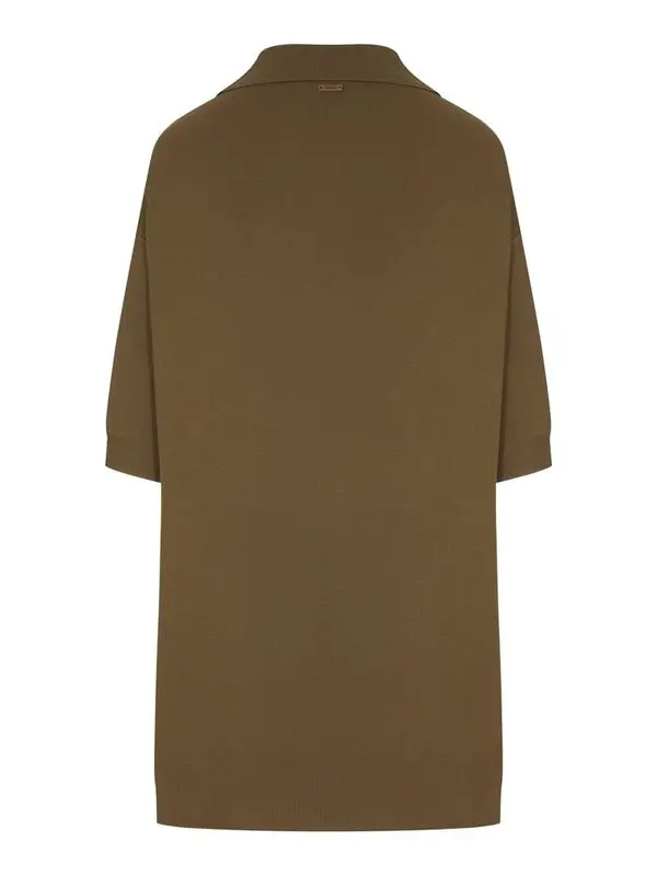Max Mara Long Viscose Crepe Sweater - Yellow