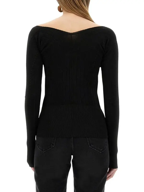 Jacquemus Ribbed Long Sleeve Top