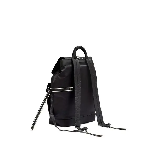 GANNI Logo-print Buckle Backpack - Black