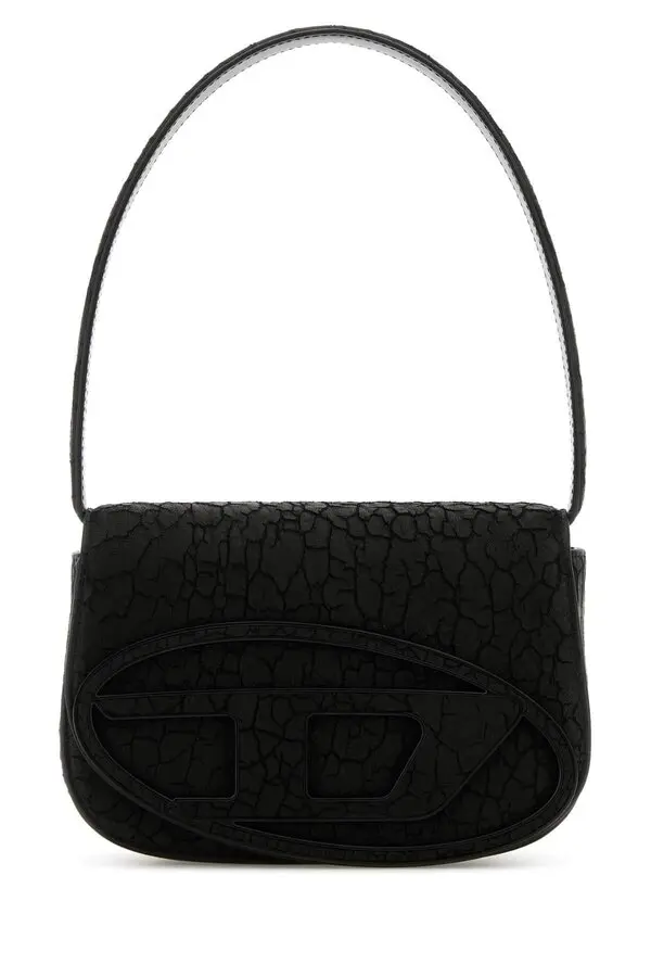 DIESEL® Leather 1dr Shoulder Bag - Black