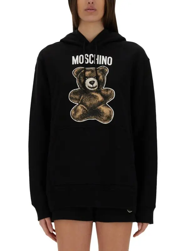 Moschino Hooded Sweatshirt - Black