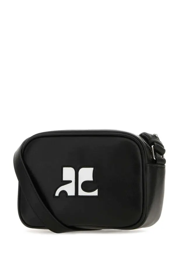 COURREGES Leather Reedition Shoulder Bag