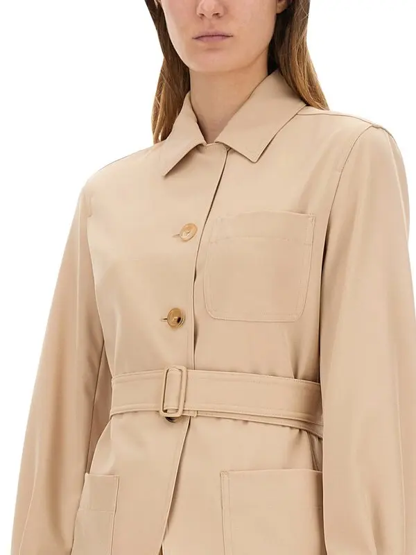 Max Mara Pulvinus Virgin Wool Jacket - Cream
