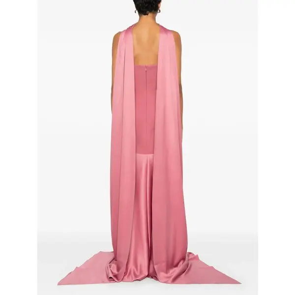 Solace London Paneled Evening Gown