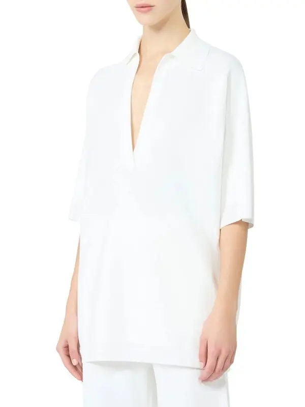 Max Mara Long Viscose Crepe Sweater