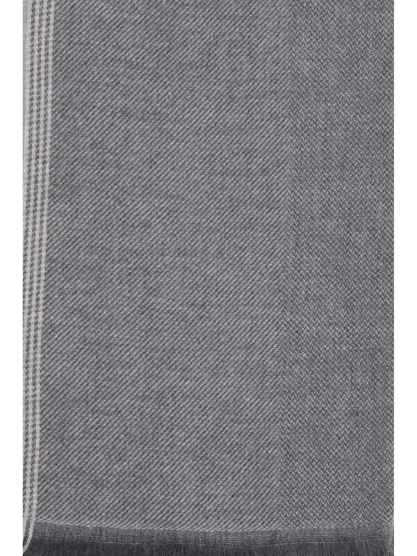Brunello Cucinelli Cashmere Scarf - Gray