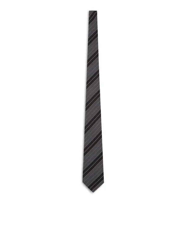 Saint Laurent Wide-stripe Silk Jacquard Neck Ties - Multicolor