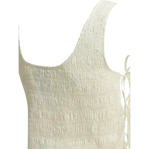 GANNI Neutrals Tops Vests & Tank Tops