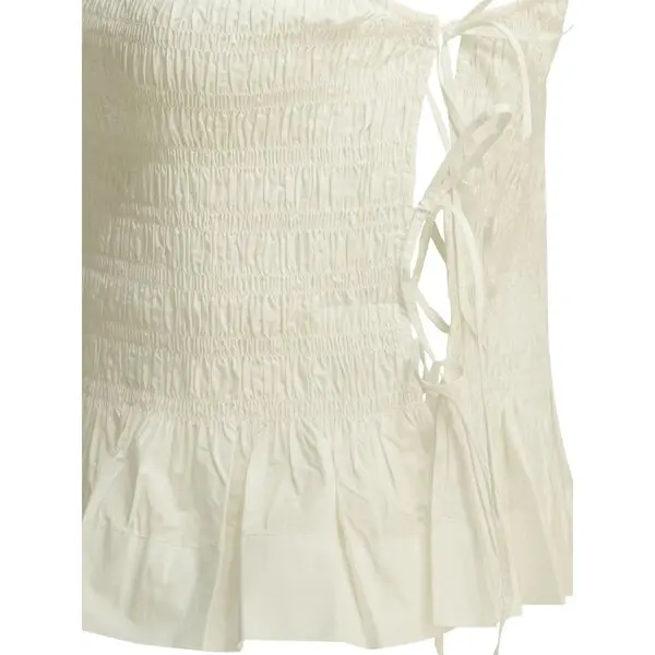 GANNI Neutrals Tops Vests & Tank Tops