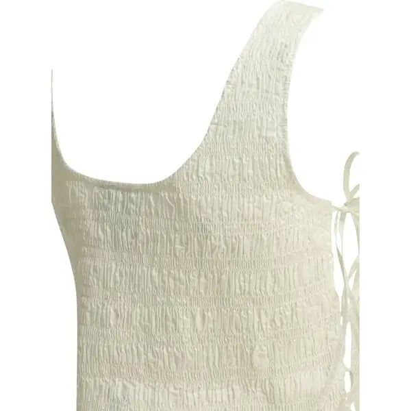 GANNI Neutrals Tops Vests & Tank Tops - Cream