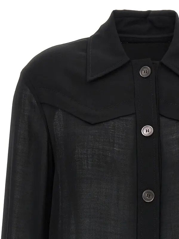 FERRAGAMO Semi-sheer Wool Jacket