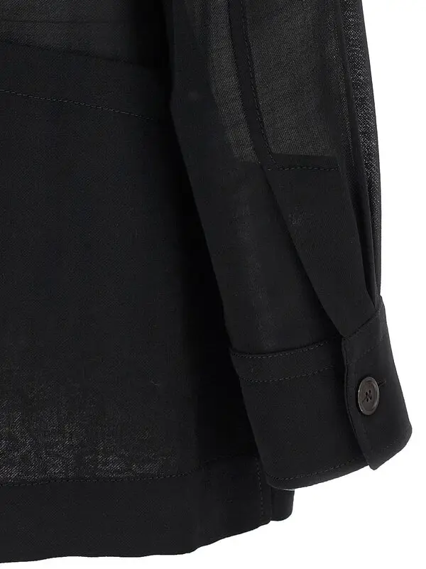 FERRAGAMO Semi-sheer Wool Jacket