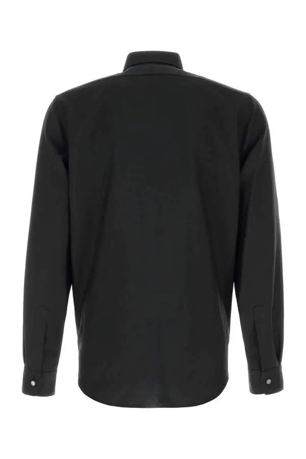 JIL SANDER Wool Blend Shirt - Black