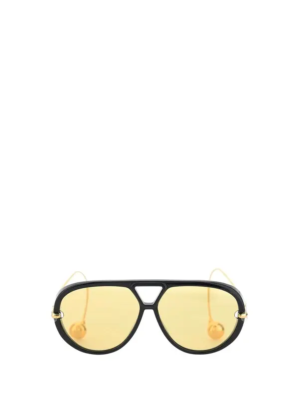 Bottega Veneta Drop Aviator Sunglasses - Yellow