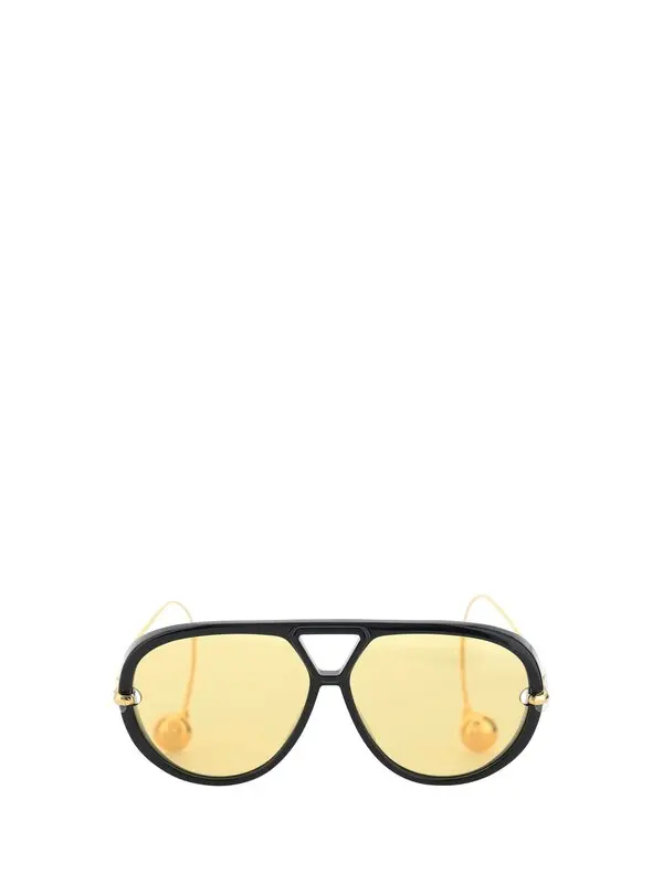 Bottega Veneta Drop Aviator Sunglasses - Yellow