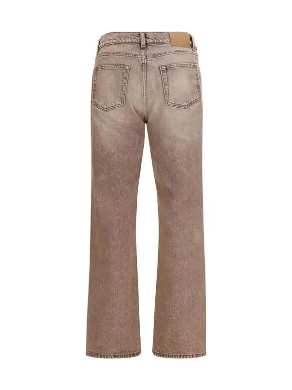 Our Legacy Carlson Cut Clay Breeze Wash Jeans - Red
