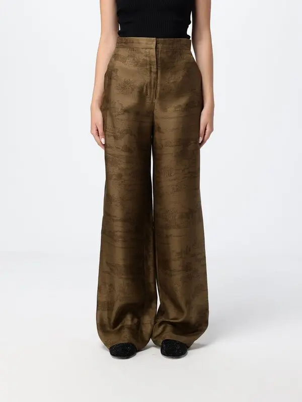 Max Mara Silk Trousers - Brown