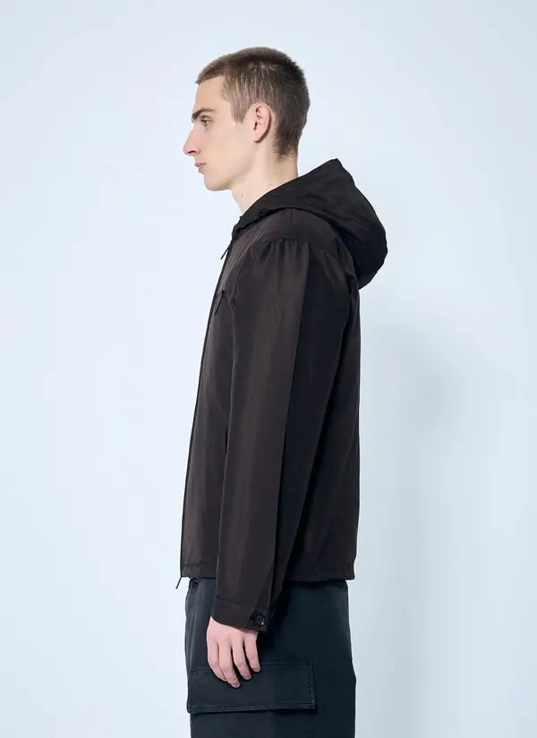 Prada Silk Hooded Jacket