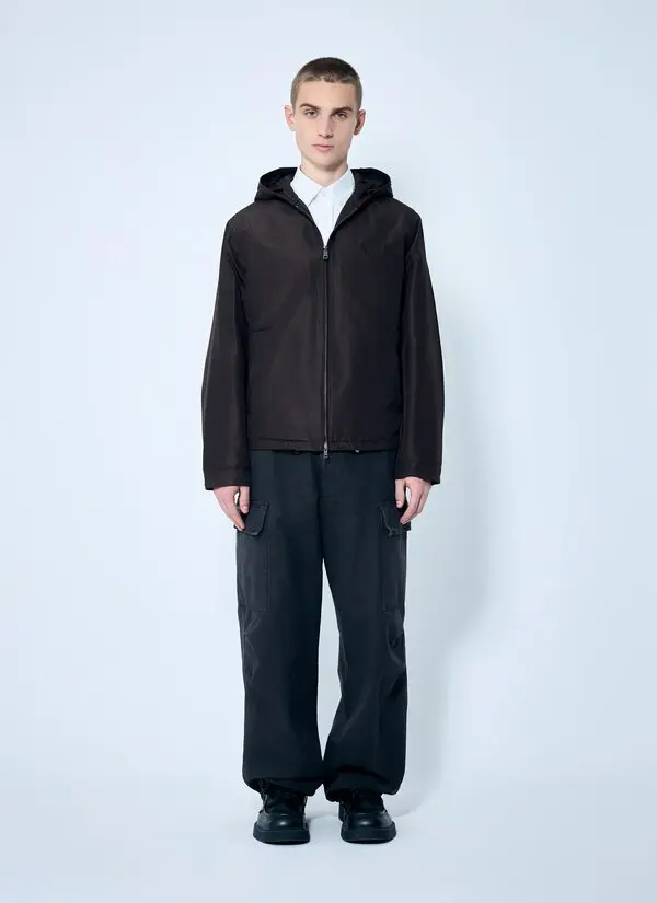 Prada Silk Hooded Jacket
