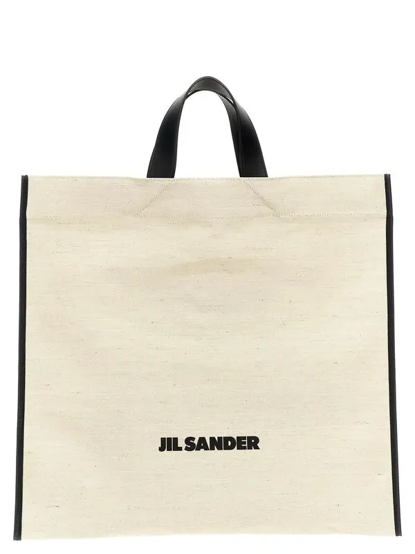 JIL SANDER Border Book Tote Square' Shopping Bag - Multicolor