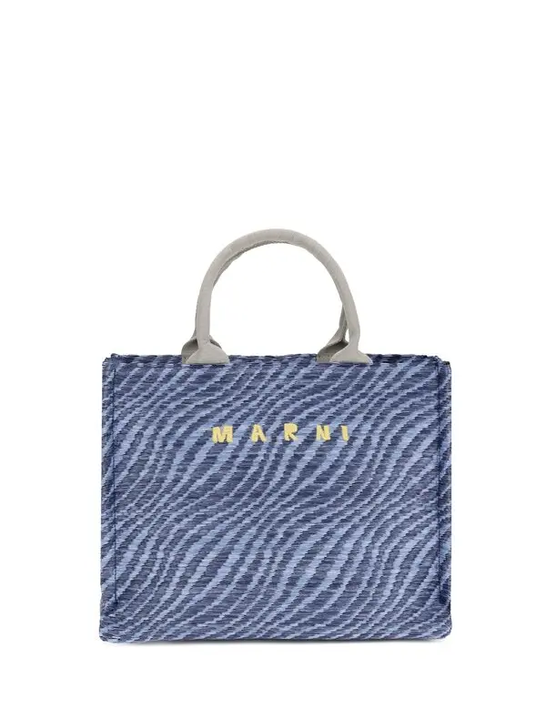 Marni Fabric Tote Bag - Blue