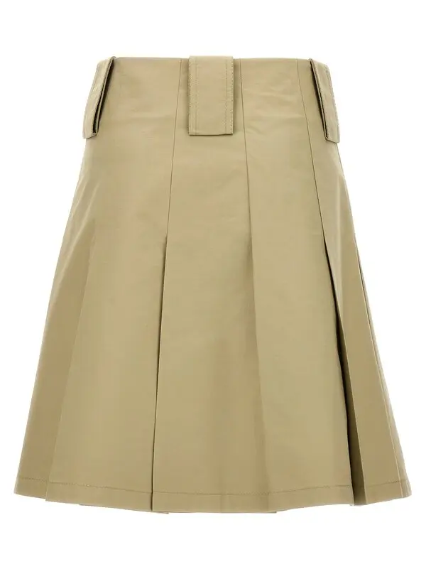 Burberry Pleated Skirt - Cream