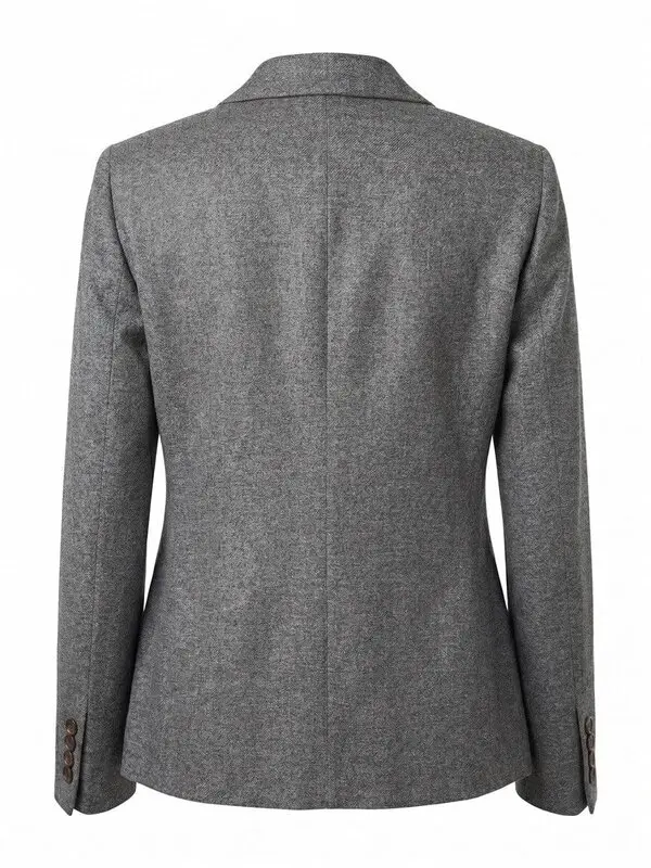Brunello Cucinelli Wool And Cashmere Blend Double-breasted Blazer - Multicolor
