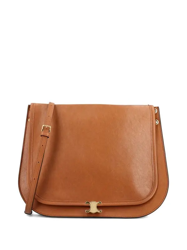 Celine Triomphe Leather Shoulder Bag - Multicolor