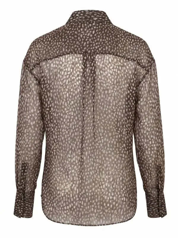 Brunello Cucinelli Silk Organza Blouse