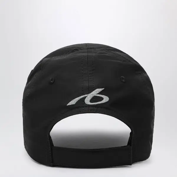 Balenciaga Techwear Cap With Reflective Detailing - Black